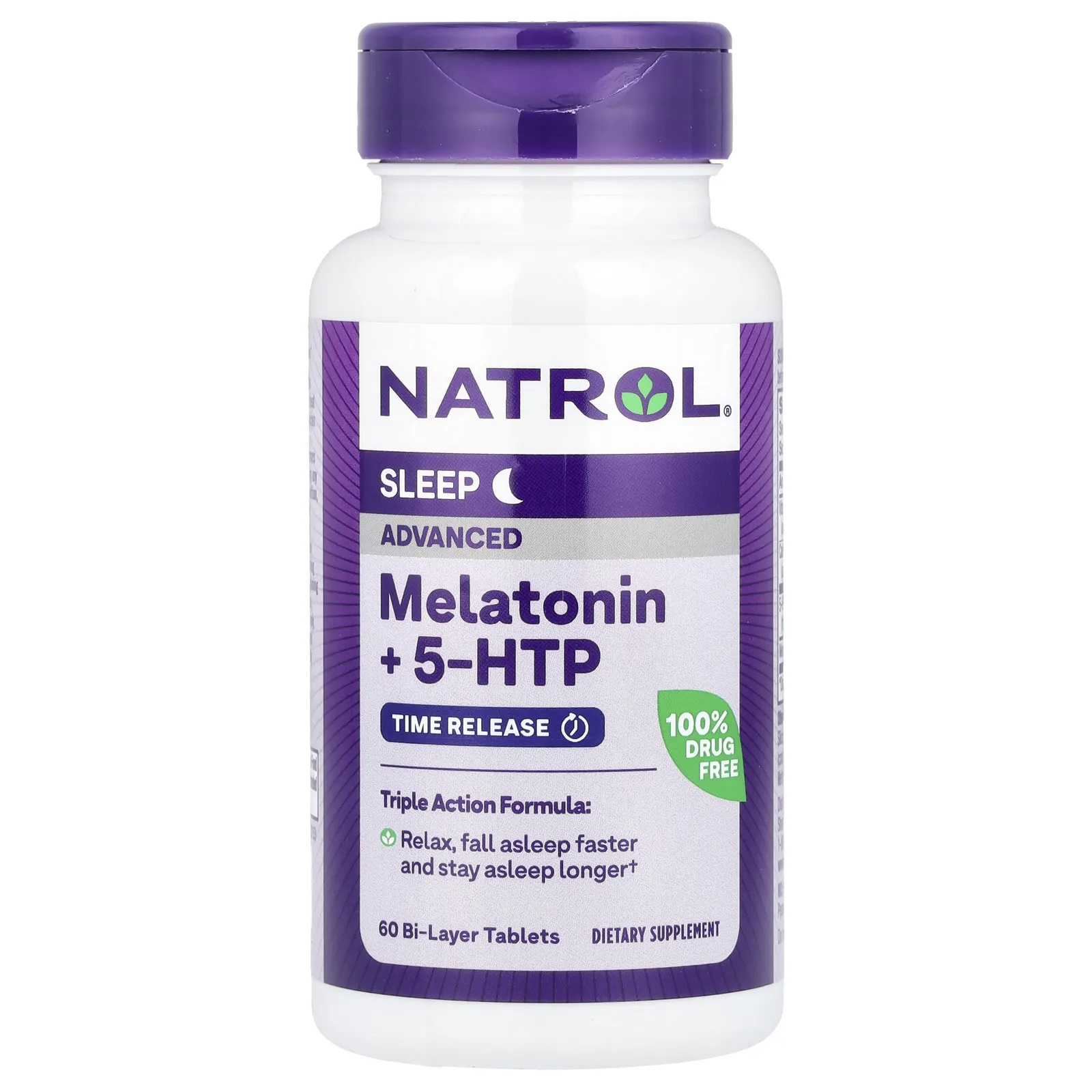 Мелатонин Natrol Melatonin + 5-HTP Advanced Time Release 60 таблеток ...