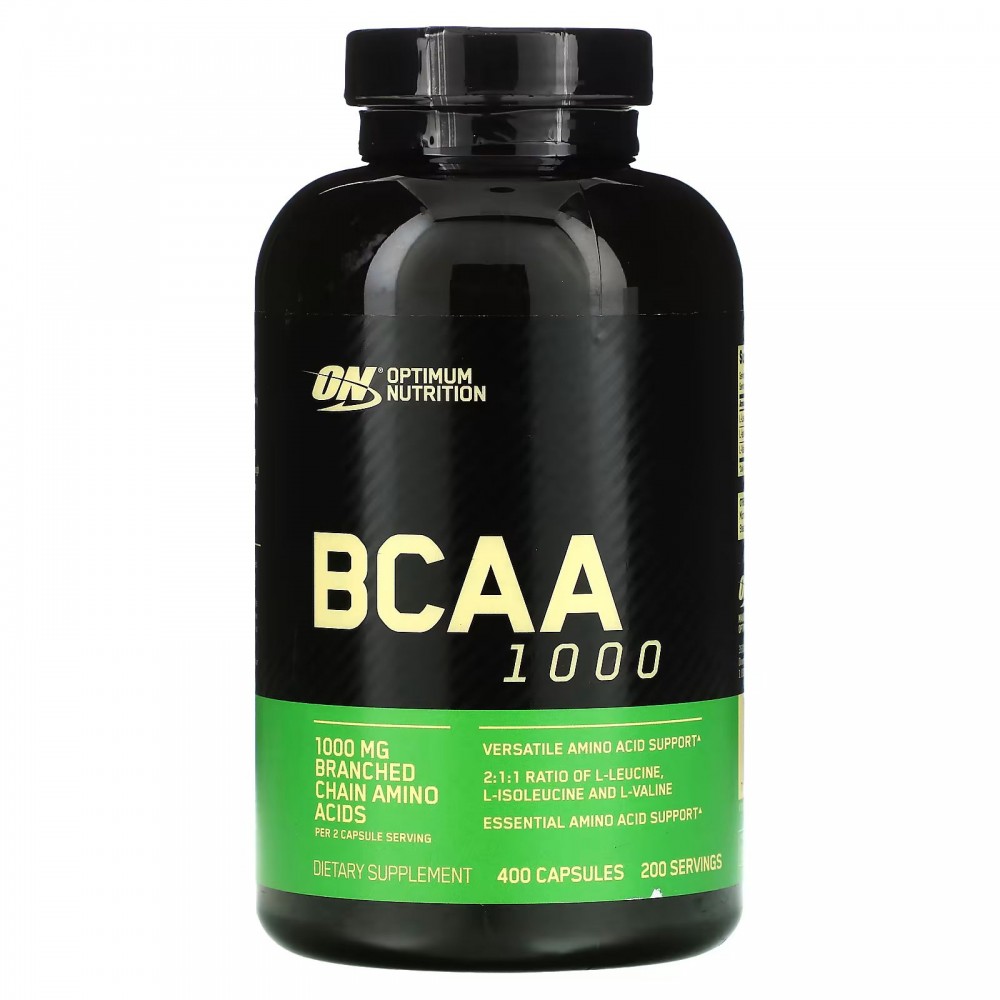 БЦАА Optimum Nutrition BCAA 1000 400 капсул — купить недорого в Москве