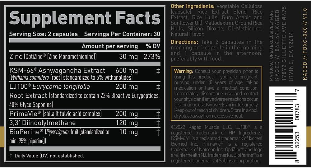 Бустер тестостерона Kaged Muscle Ferodrox 60 капсул — купить по ...